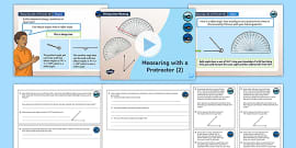 KS2 How to Use a Protractor | Measuring an Angle PowerPoint