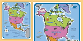 Map of America | Primary Geography Resources | Twinkl