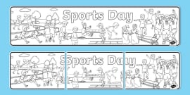 Sports Day Doodle Pages - Fun Colouring Activity for Kids
