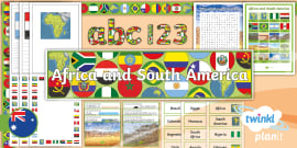 Africa and South America Interactive Activity Pack - Twinkl
