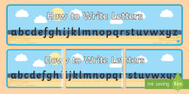 Alphabet Display Banner (teacher made) - Twinkl