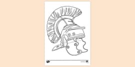 Roman Helmet Templates | KS2 Roman Soldiers (teacher made)