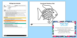 5 Little Fishes Activity (teacher made) - Twinkl