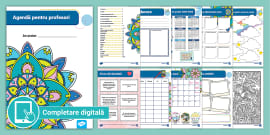 Catalogul profesorului - Pagină cu completare digitală