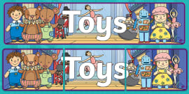 Describing Toys Word Mat (Hecho por educadores) - Twinkl