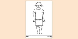 FREE! - Outline of Child Colouring Sheet | Colouring Sheets