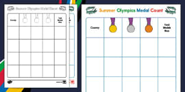 FREE Printable Olympic Medal Tracker for Students