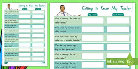 Get to Know Your Teacher PowerPoint Game - Twinkl