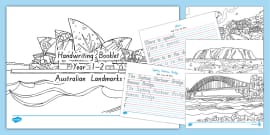 Year 3-4 Australian Animals Handwriting Sheets Mindfulness