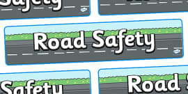 Printable Roads - road, transport, classroom display, role play