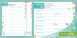 Learning Log | Definition, Examples, and Resources - Twinkl