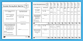 Fourth Grade December Morning Work Bundle (Teacher-Made)