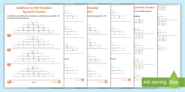 Number Pyramids Worksheet | Addition Resources | KS2