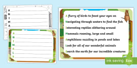 Animals Acrostic Poem Example and Template - Twinkl - KS1