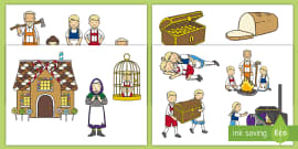 Hansel and Gretel Stick Puppets (teacher made)