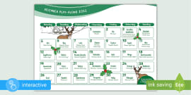 December Events Calendar 2022 (teacher made) - Twinkl