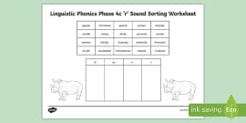 'r'/'wr'/'rh' Words Phonics Worksheet - NI Phonics Resources