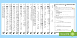Student Progress Sheet Bundle | AQA Biology | Beyond Science