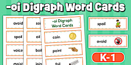 'oi' Words Phonics Activity - Phase 3 - Twinkl Resources