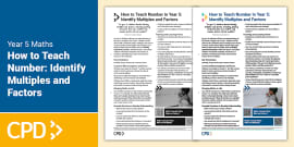 Factors And Multiples Powerpoint (teacher made) - Twinkl