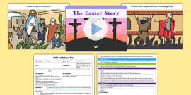 The Easter Story PowerPoint for Children - KS1 RE Resource