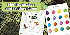 Grade 1 Phonics: ch- and sh- Snakes and Ladders