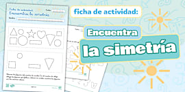 Ficha de actividad: Dibujos de simetría