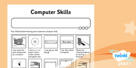 Computer Parts | Basic Computer Terms Worksheet | Year 3-4