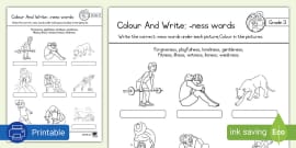 Grade 3 Colouring Page -ful (Teacher-Made) - Twinkl