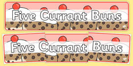 👉 5 Currant Buns Visual Aids