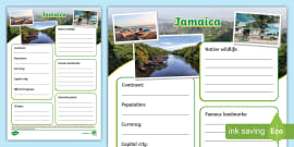 KS2 Jamaica Word Search - Twinkl - Geography (teacher made)