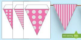 Pink Day Bunting - Upper Primary (teacher made) - Twinkl