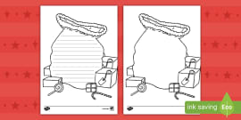 Christmas Present Writing Template (teacher made) - Twinkl