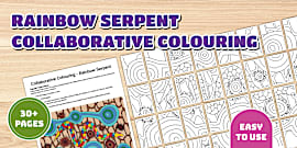 Collaborative Colouring Mural - Twinkl - KS2