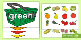 Healthy Eating Vegetables and Fruits Sorting Activity