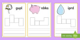 CCVC and CVCC Elkonin Boxes (teacher made) - Twinkl