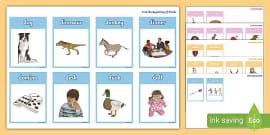 FREE! - Initial b Sound Word Cards (teacher made) - Twinkl