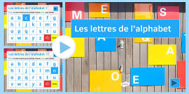 FREE! - Alphabet Playdough Mats (French) (teacher made)