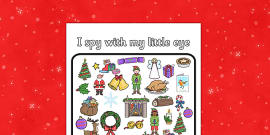 I Spy With My Little Eye Christmas Activity (teacher made)