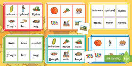 Cerddi Acrostig Y Cynhaeaf a'r Hydref (teacher made)