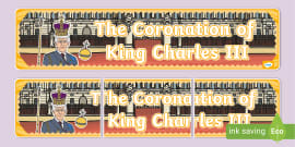 FREE! - Twinkl Symbols: King Charles Banner | Twinkl
