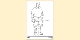 Macbeth Colouring Sheet - Primary Resources (teacher made)