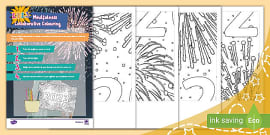 Inspiring Collaborative Colouring - Classroom Art - Twinkl