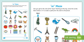 'air' Phonics Maze (teacher made) - Twinkl