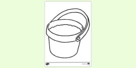 Sea Bucket Colouring Sheets (teacher made) - Twinkl
