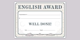 Spanish Award Certificate (l'insegnante ha fatto) - Twinkl