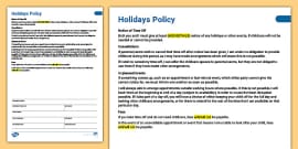 Biting Policy Childminders - Childminding Documents - Twinkl