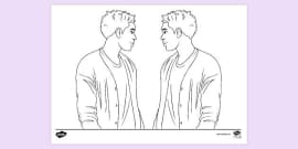 FREE! - Reflection Tester Colouring Sheet | Colouring Sheets