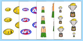 AFL Colouring Pages - colour in, AFL