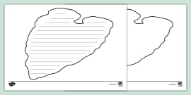 Leaves Writing Template - Twinkl Writing Templates - Twinkl